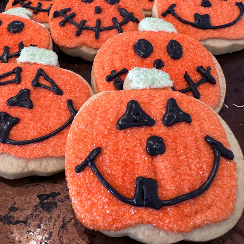 Halloween Pumpkin Face Cookie | Individually wrapped – SuperLove ...
